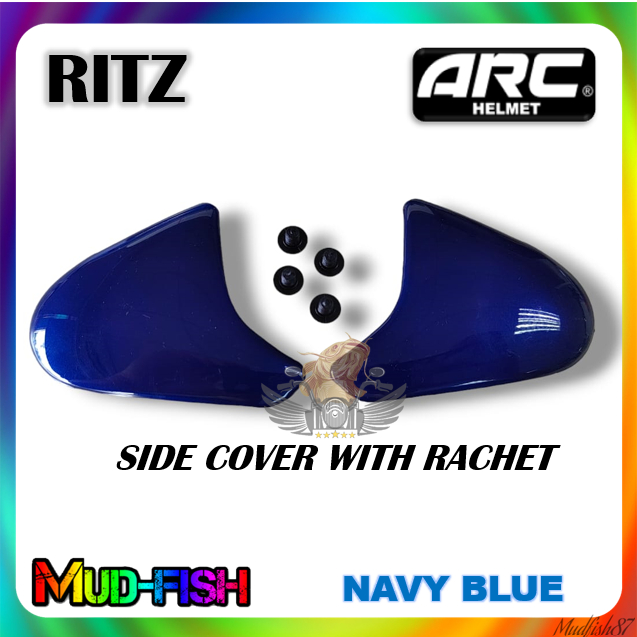 ARC RITZ SIDE CAP | COVER PENUTUP SISI WITH RACHET (NAVY BLUE) | Shopee ...
