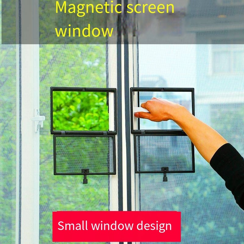 Extrapolated window(All Full Set) DIY Magnetic Mosquito Net Insect Screen Jaring *have Small ...