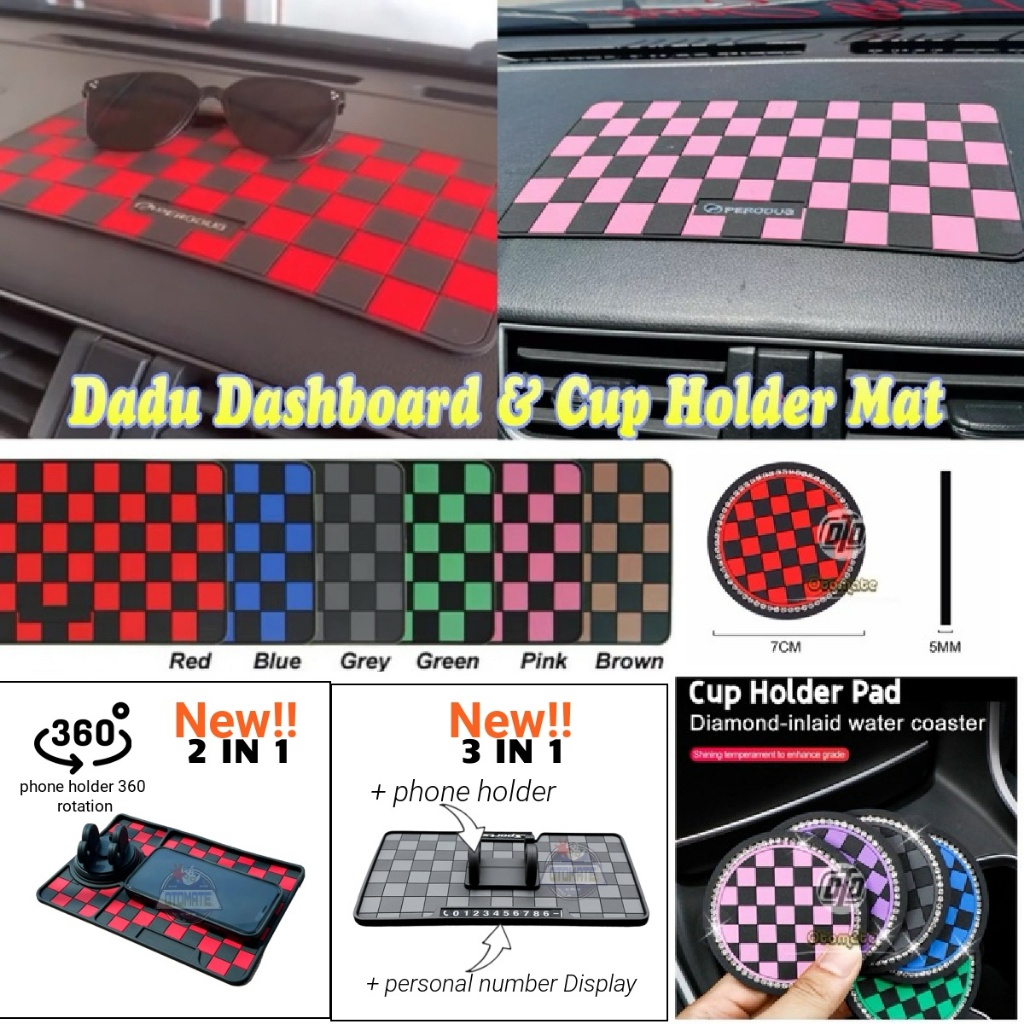 Dadu Car Anti Slip Mat Dashboard Drink Holder Pad Magic Sticky For GPS ...
