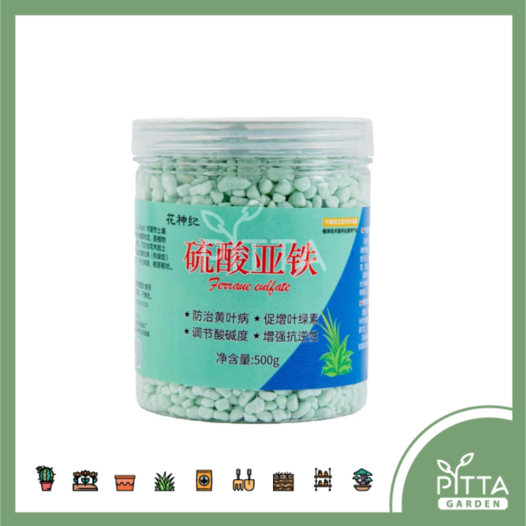 Iron Ferrous Sulphate Fertiliser Photosynthesis Booster 200g/500g 硫酸亚铁 ...