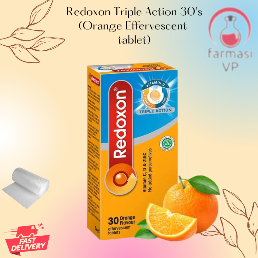 Redoxon Triple Action 30's (Orange Effervescent tablet) | Shopee Malaysia