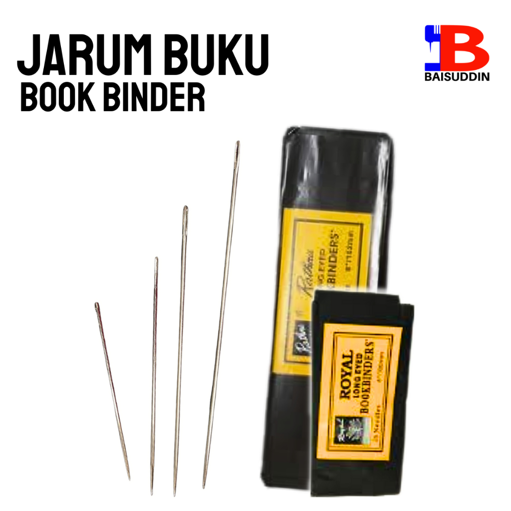 Jarum Tangan Book Binding(ROYAL) Jarum Guni/ Long Eyed Book Binder's ...