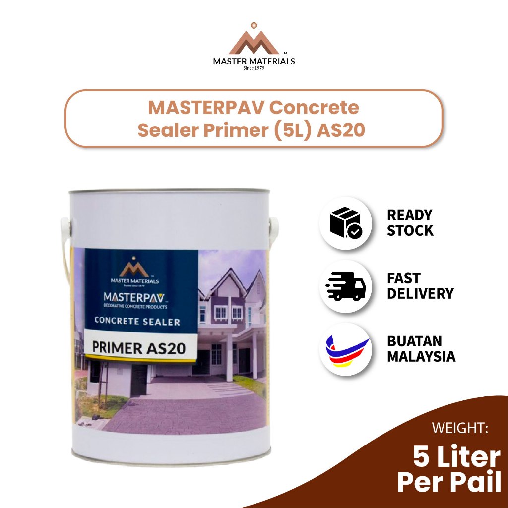 MASTERPAV Concrete Sealer Primer (5L) AS20 | Shopee Malaysia