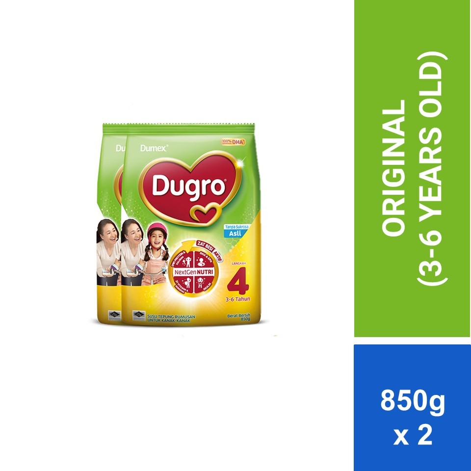 Dumex Dugro Step 4 Original/Asli Growing Up Milk Formula 3-6 years ...