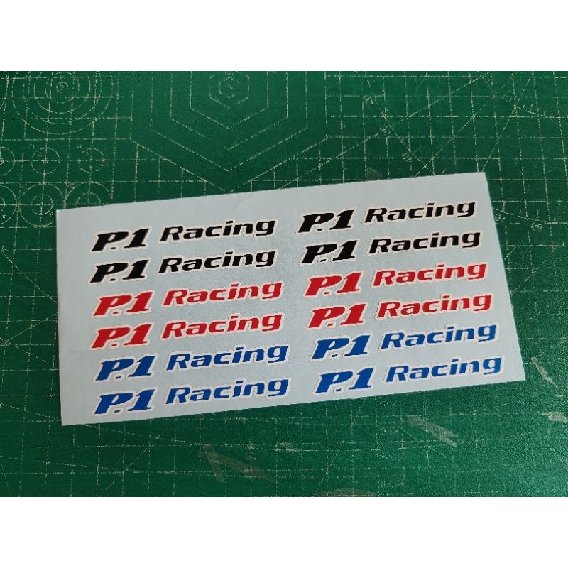 sticker rim P1 racing sticker cutting | Shopee Malaysia