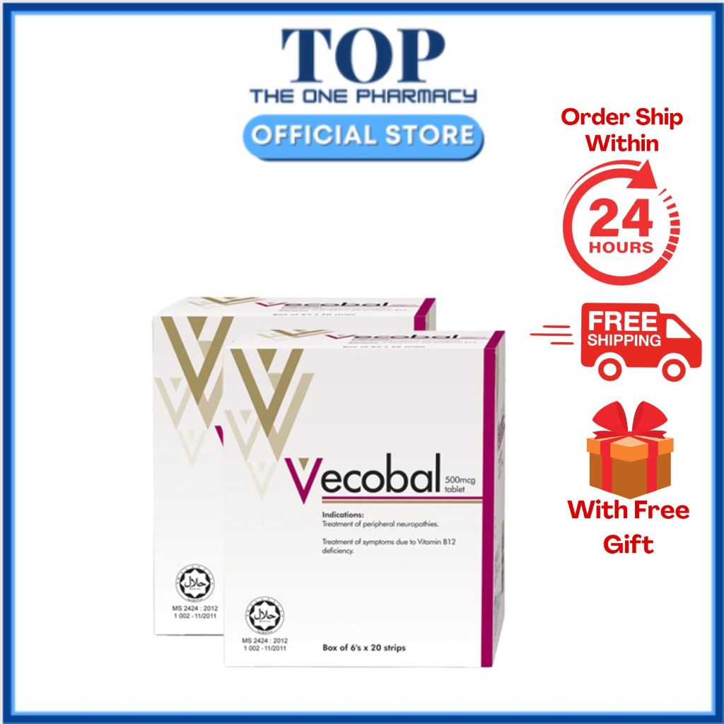 [Twin Pack] Holistica Vecobal Mecobalamin 500mcg Tablets - 2 x 120's ...