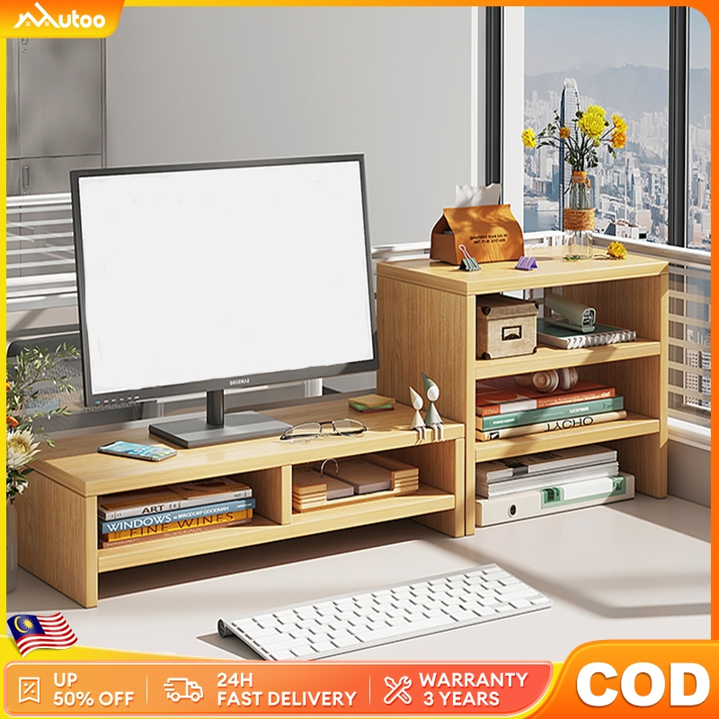 🖥️Monitor Stand Table Organizer Table Top Rack Multipurpose Bookshelf ...