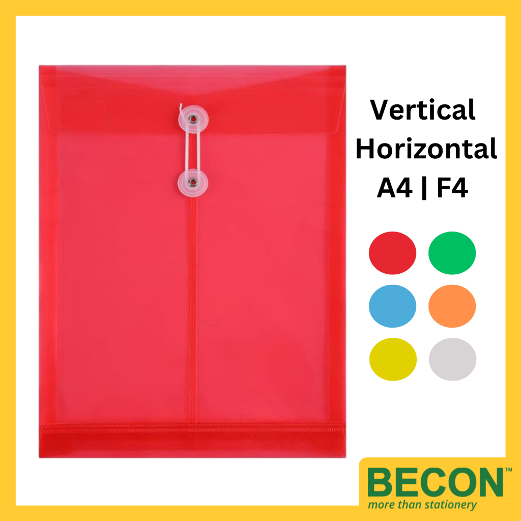 TianShun String Envelope A4 | F4 | Vertical | Horizontal | Blue | Red ...
