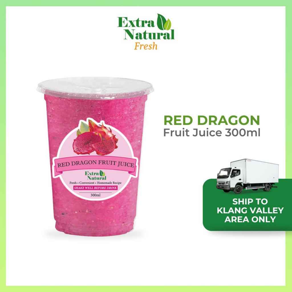 Chilled Red Dragon Fruit Juice 300ml |Fresh Juice| [Extra Natural Fresh ...