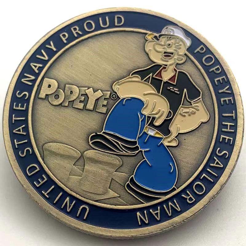 大力水手纪念章 Popeye The Sailor Man Commemorative Coin Medal | Shopee Malaysia