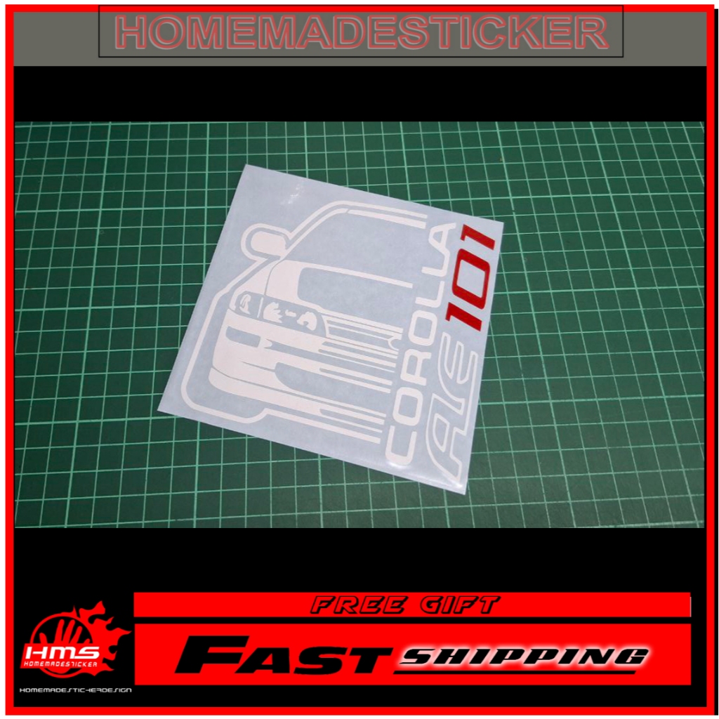 Toyota AE 101 Car Sticker Decal 1 Pcs | Shopee Malaysia