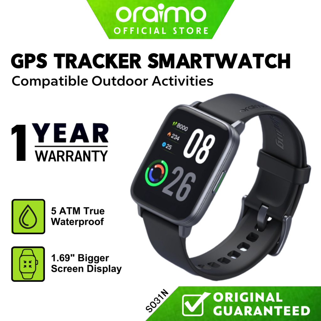 ORAIMO Smartwatch 5Atm GPS Waterproof Swim Smart Watch Android Watches ...