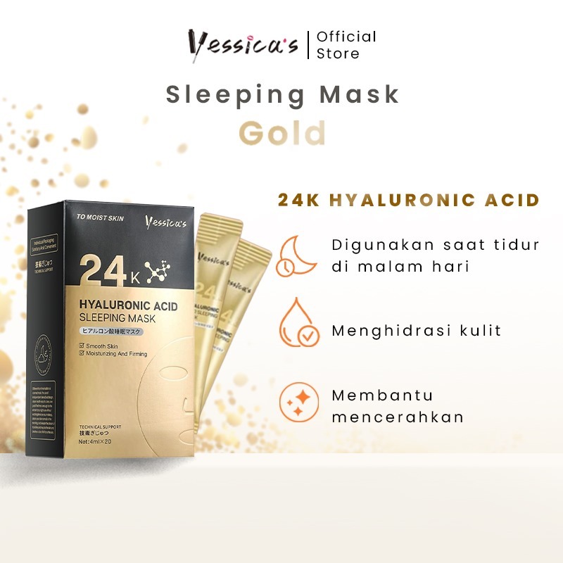 Yessica's 24k Hyaluronic Acid Sleeping Mask | Shopee Malaysia