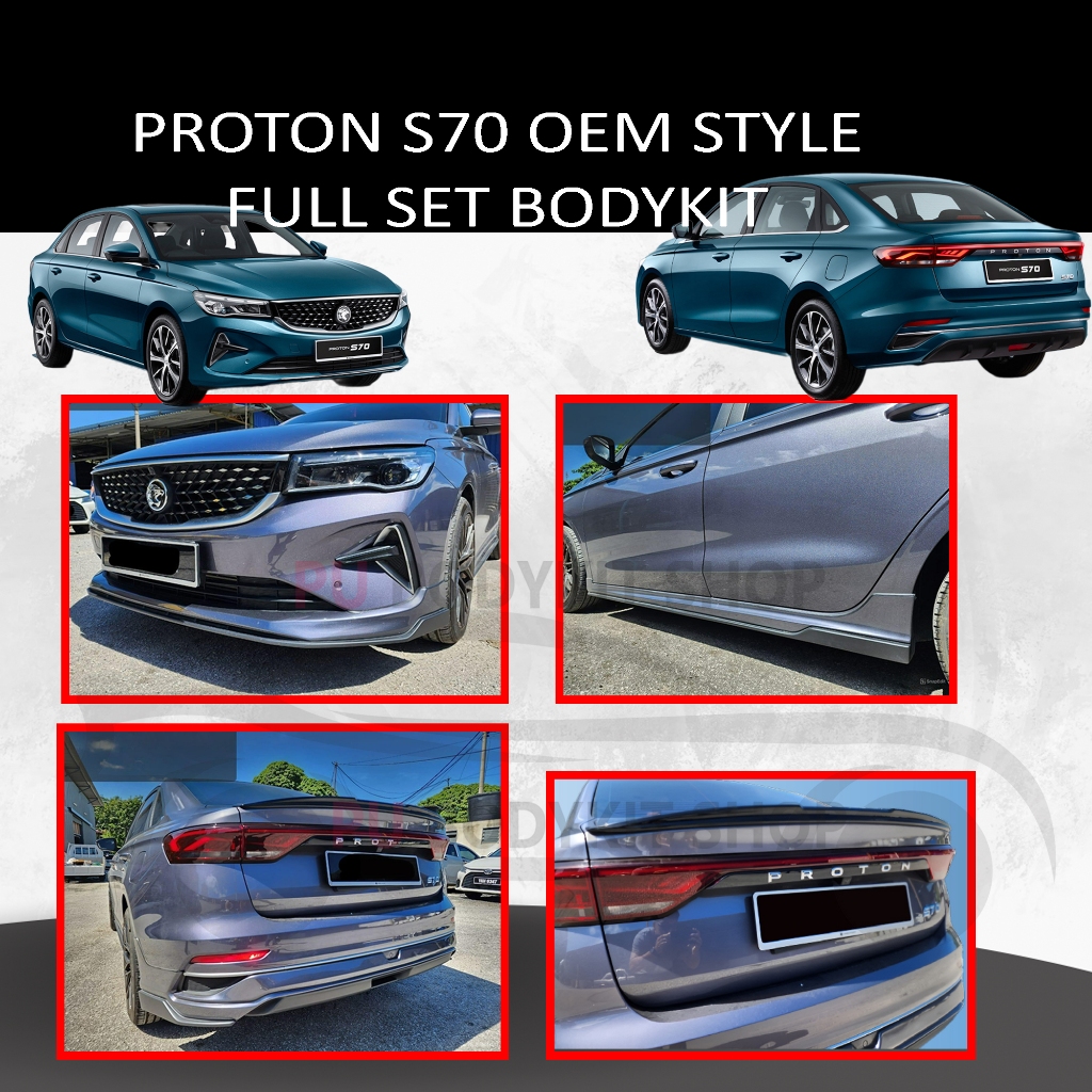 PROTON S70 2024 OE OEM STYLE FULL SET BODYKIT FRONT SKIRT ,SIDE SKIRT ...