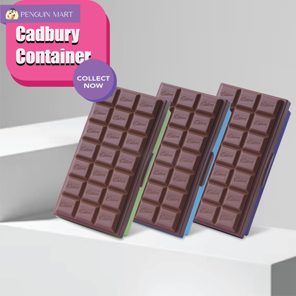 Cadbury Chocolate Storage Container Purple/Blue /Green Limited Edition ...