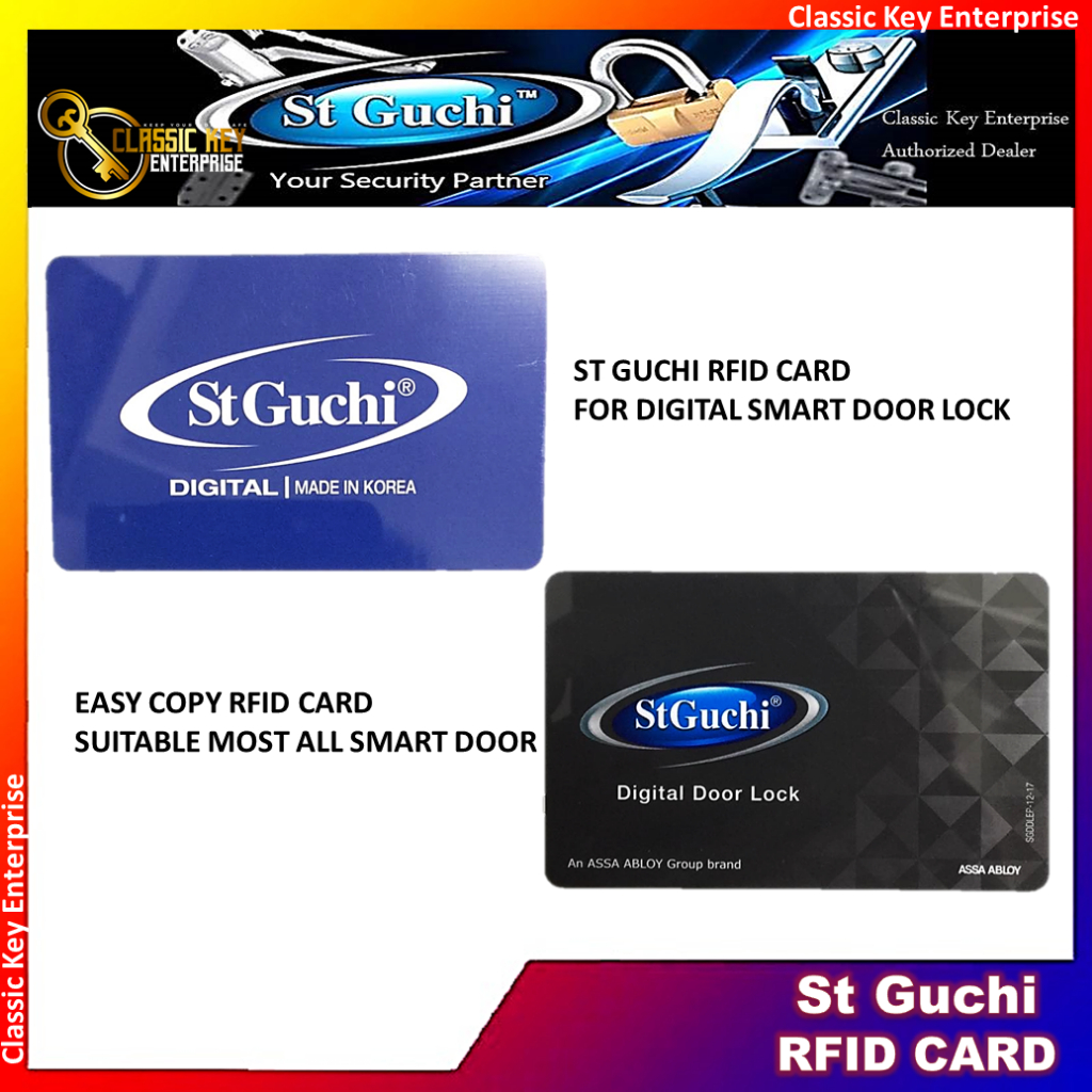 St Guchi RFID KEY CARD for Digital Smart Door Lock | Shopee Malaysia