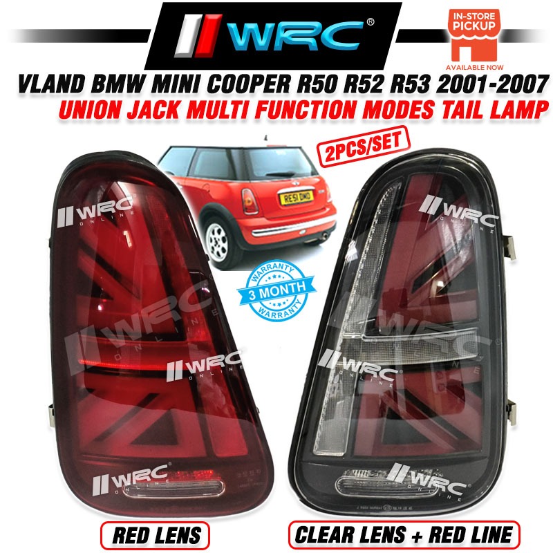 Vland BMW Mini Cooper R50 R52 R53 2001 - 2007 Union Jack Multi Function ...