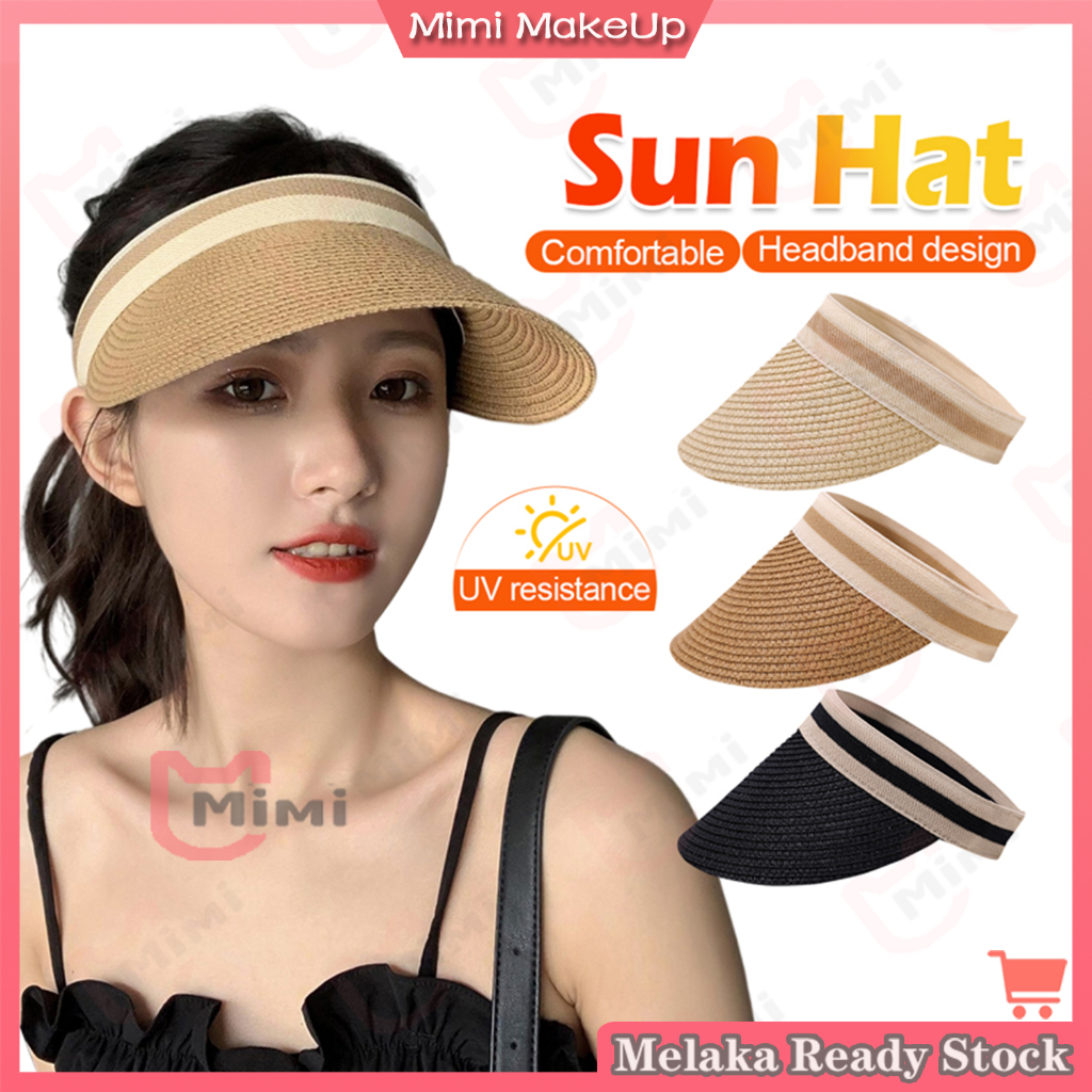 🔥Topi Pantai Wanita Cap Korean Style Woman Summer Outdoor Travel Sun ...