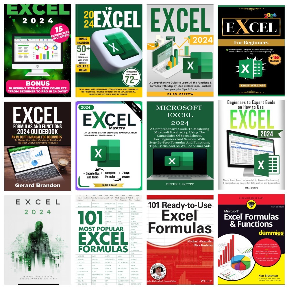 12 Combo Collection MS Excel | Beginner To Pro | Excel Mastery | Formulas and Functions | Excel ...
