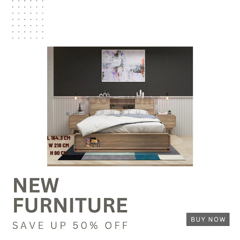 MUJI Design GAYLLA Bedroom Series，Bed，Side Table，Dressing Table,2/3Door ...