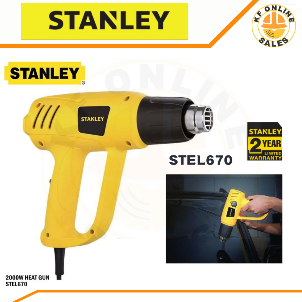 STANLEY STEL670 HEAT GUN(2000W)Hot Air Gun Two Speed/STANLEY STEL670 ...