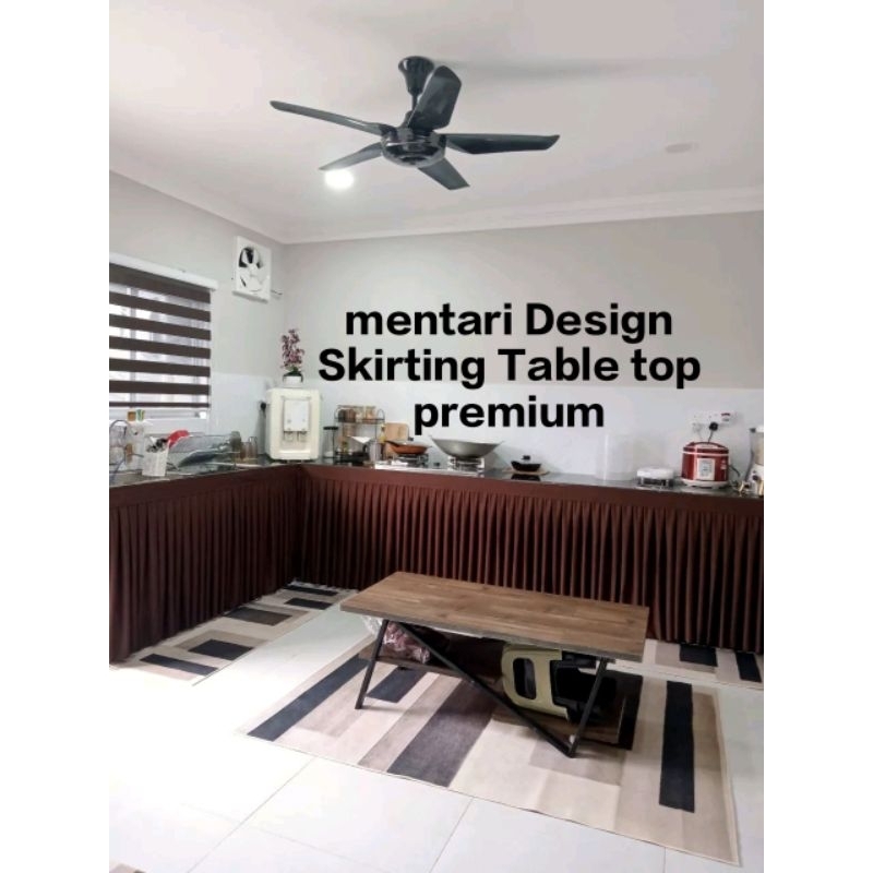 SKIRTING TABLE TOP 💥 BOX PLEAT💥👉free gam velcro | Shopee Malaysia