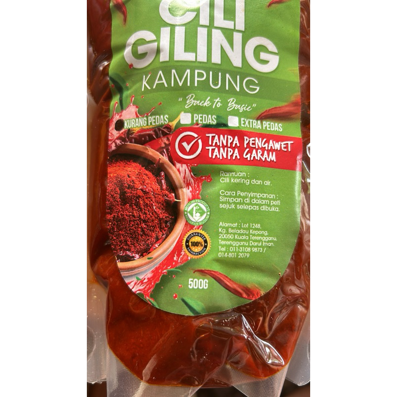 CILI GILING KAMPUNG TANPA PENGAWET | Shopee Malaysia