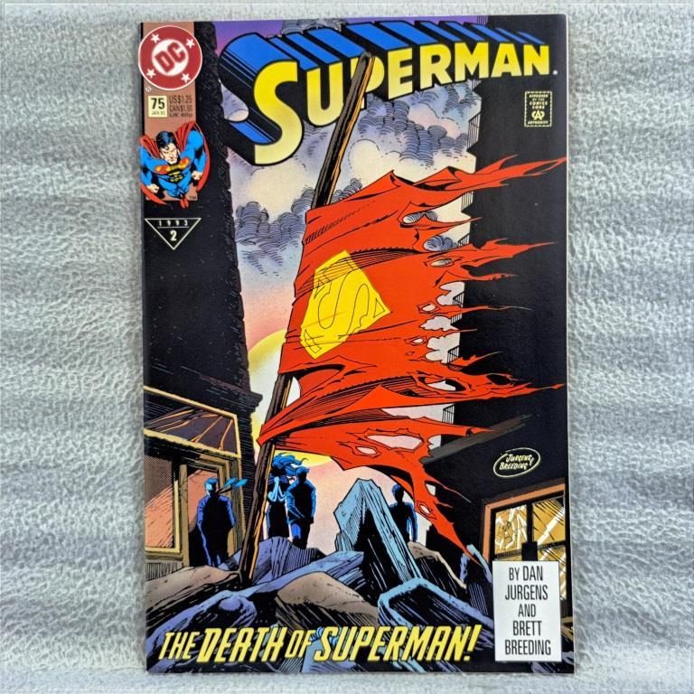 Superman #75 Polybagged (2nd Series DC Comics) Dan Jurgens (Key Issue ...