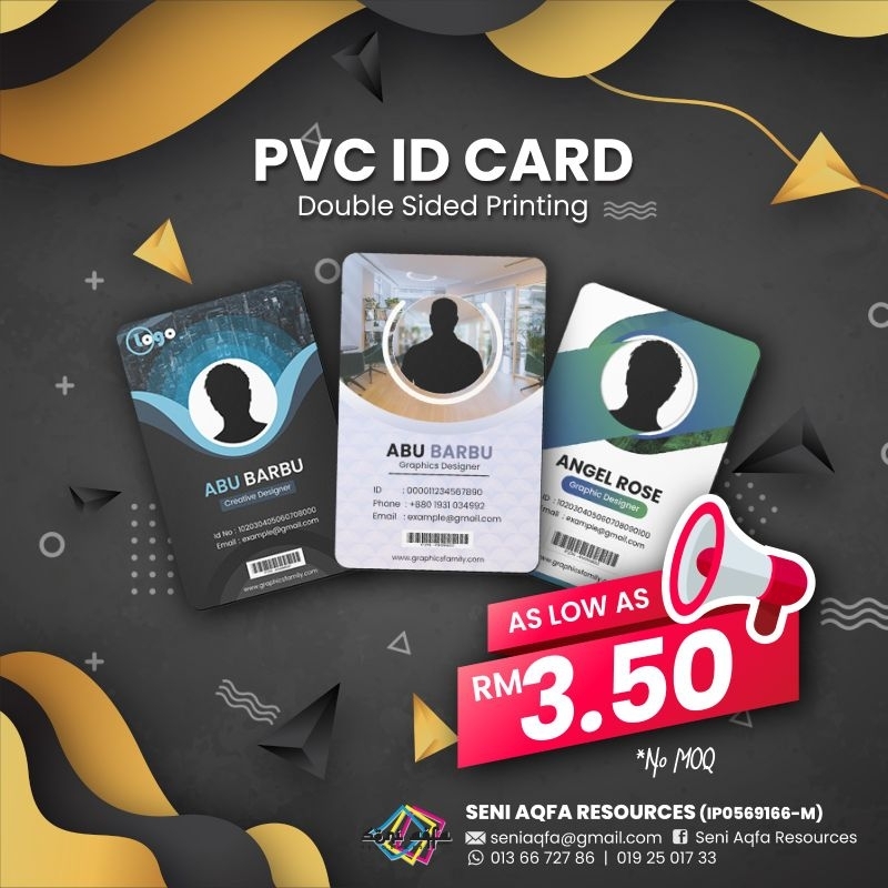 ID CARD CUSTOM PRINTING (FREE DESIGN) | Shopee Malaysia