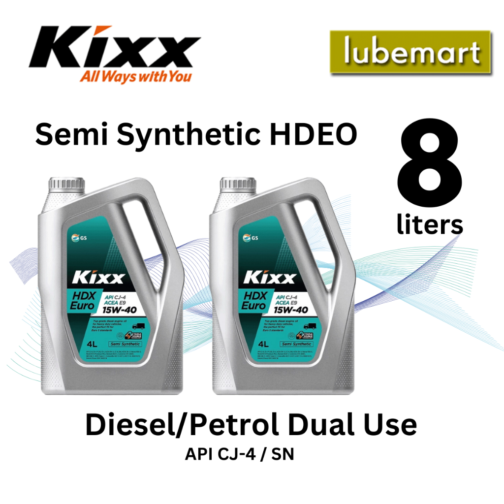 KIXX HDX EURO 15W40 Semi Synthetic Engine Oil for Diesel / Petrol ...