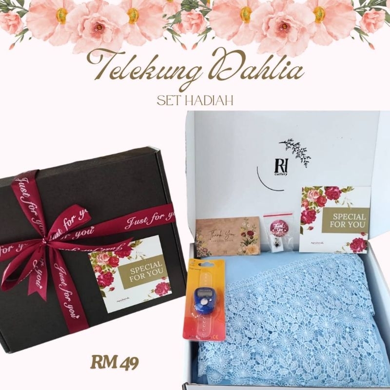 [RH] Set Telekung DAHLIA Hadiah/hantaran nikah/hantaran kawin/hantaran ...