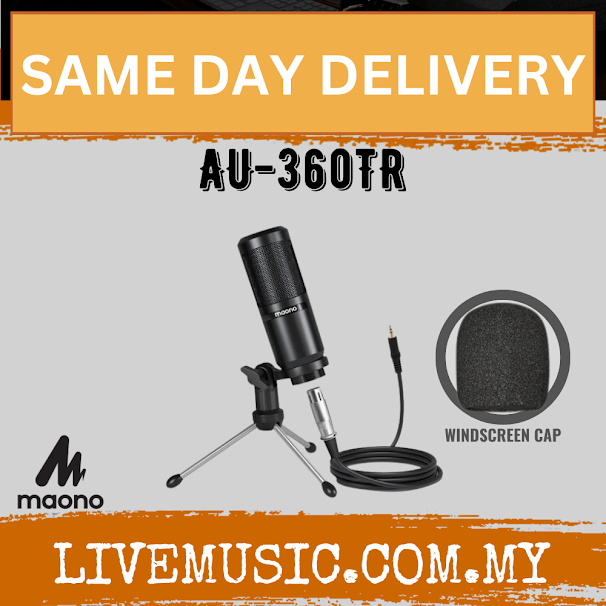 Maono AU-360TR Condenser Podcast Microphone ( AU 360TR / AU360TR ...