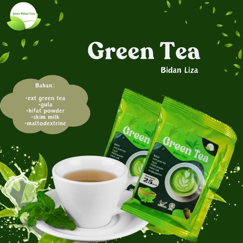 🌿. TEH HIJAU / GREEN TEA KELUARAN TERBARU BIDAN LIZA PRODUK BMF ...