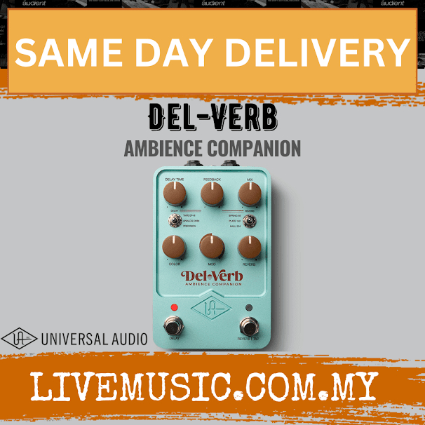 Universal Audio Del-Verb Ambience Companion Reverb and Delay Pedal ...