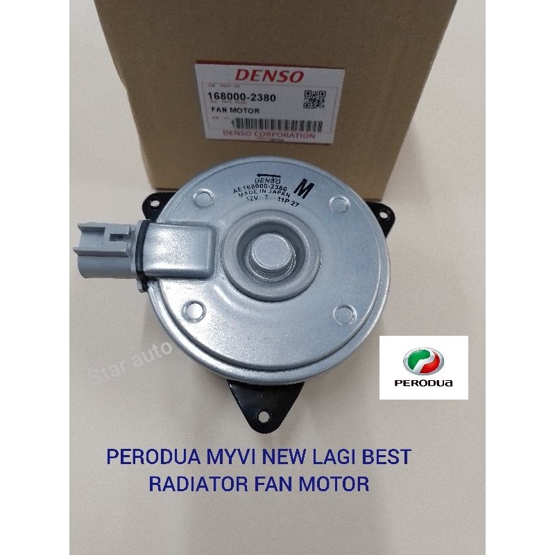 100% ORIGINAL PERODUA MYVI NEW LAGI BEST RADIATOR FAN MOTOR | Shopee ...