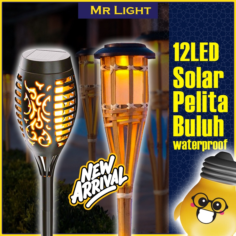 2025 Viral Lampu Pelita Solar Hari Raya Waterproof LED Light Outdoor ...