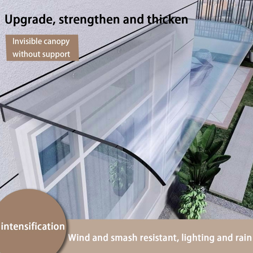 Household Invisible Canopy Full Transparency Balcony Window Eaves Rain ...