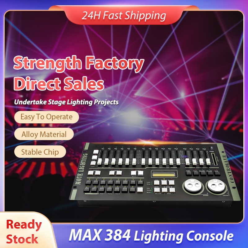 DMX384 Stage Lighting Controller DMX512 Lighting Dimmer Table Par Lamp Moving Head Beam Light ...