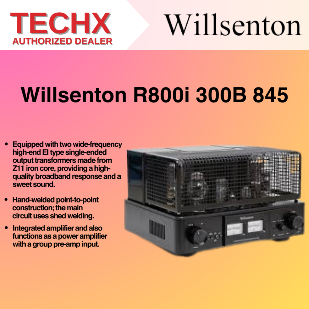 Willsenton R800i 300B 845 Tube Single-Ended Class A Integrated & Power Amplifier (Black ...