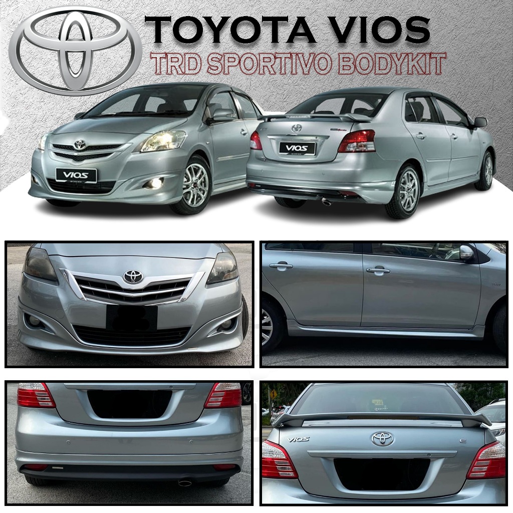 TOYOTA VIOS NCP93 2008-2012 TRD SPORTIVO STYLE FULLSET BODYKIT (TRD ...