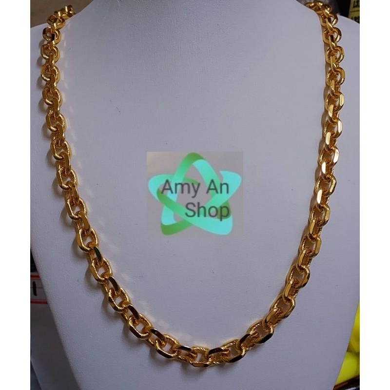 Rantai leher tembaga emas cangkuk | Shopee Malaysia