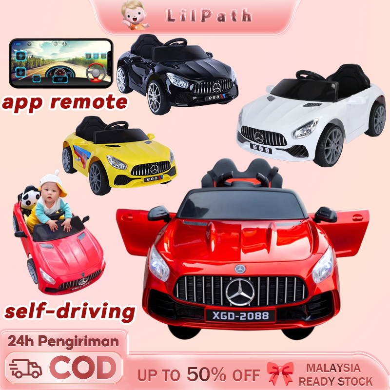 COD Electric Car With Remote Control Gift Child Kids Kereta Mainan ...