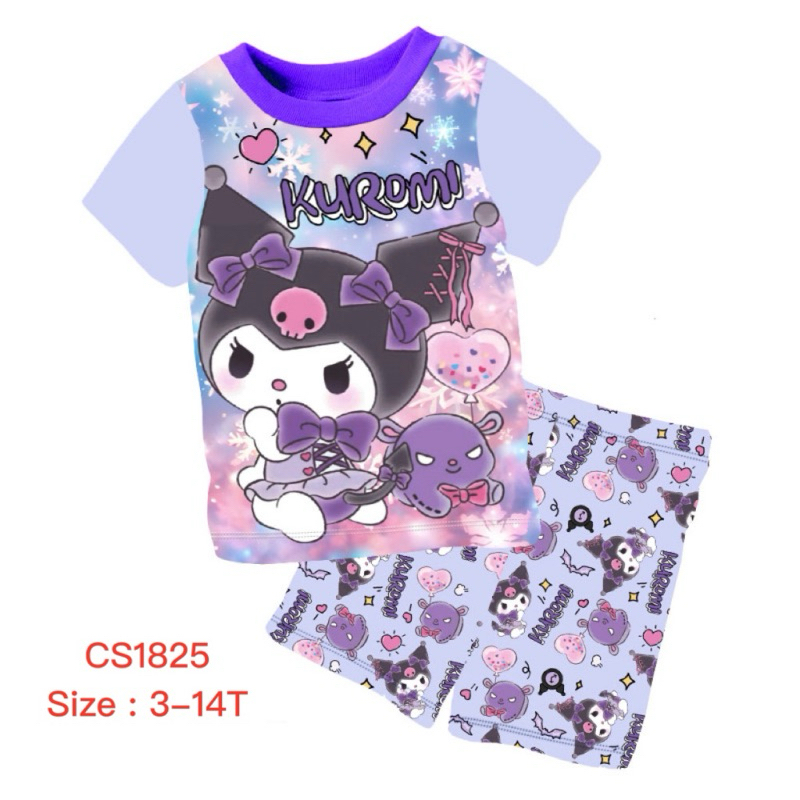Kuromi Design Clothing Set 3-14y | Shopee Malaysia
