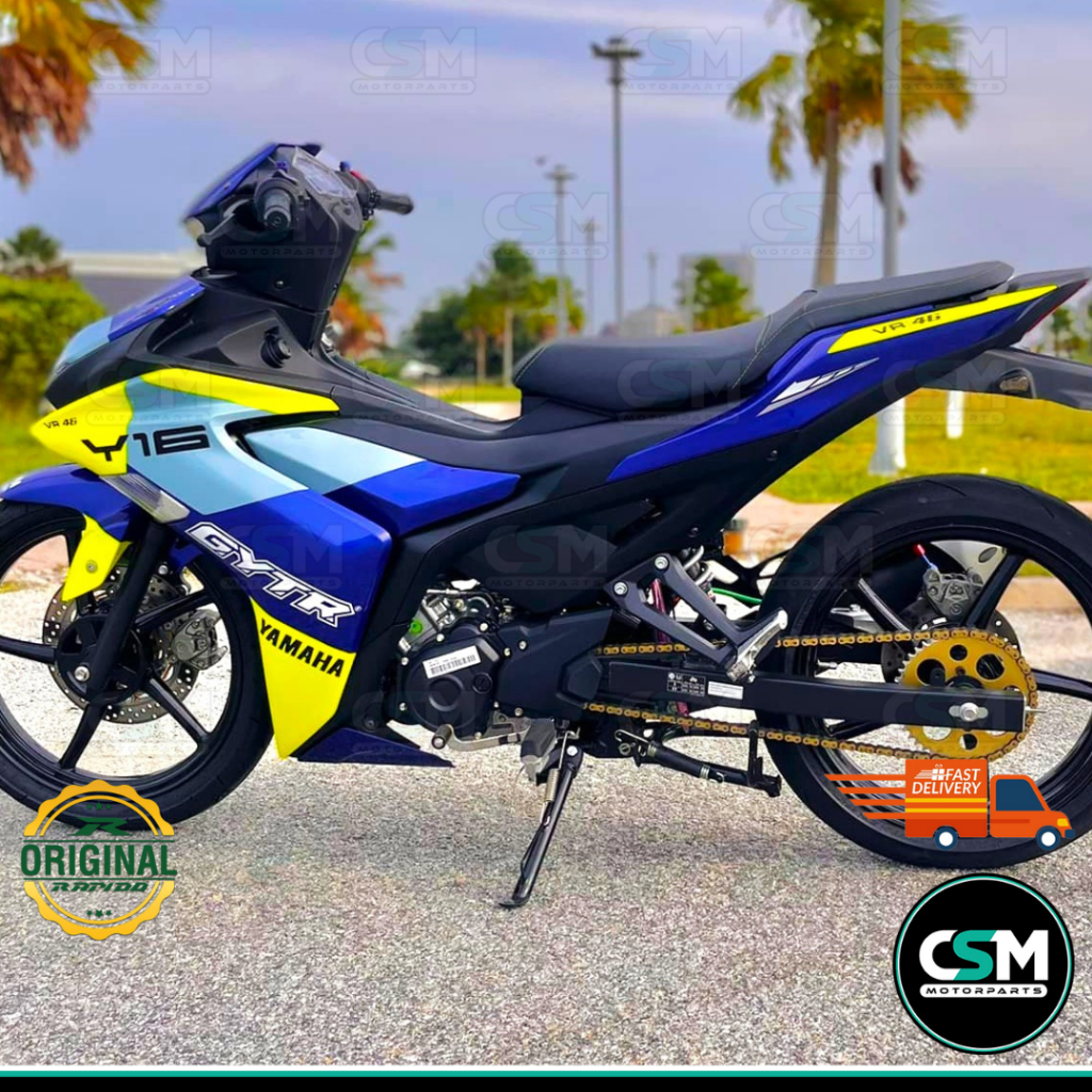 [READY STOCK] Coverset Bodyset Yamaha Y16 Y16ZR GYTR Edition Blue ...