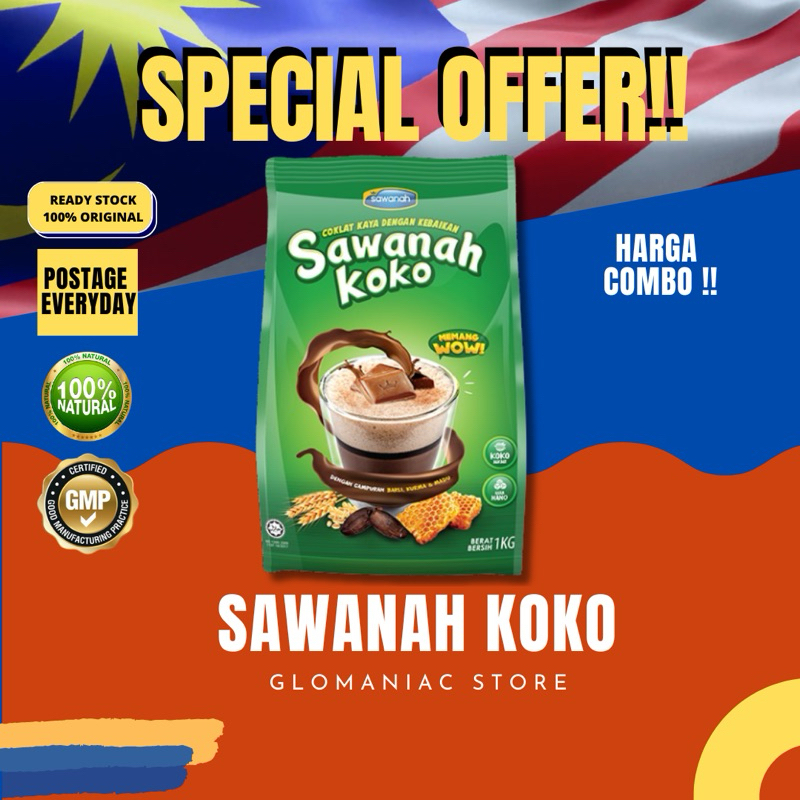 SAWANAH KOKO MALT 1KG | Shopee Malaysia
