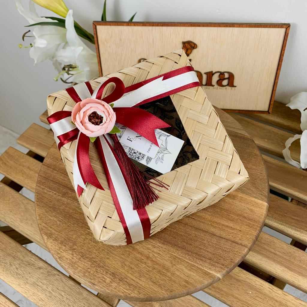 FAHARA | Doorgift VIP 10pcs kotak mengkuang sejadah travel tenun siap ...