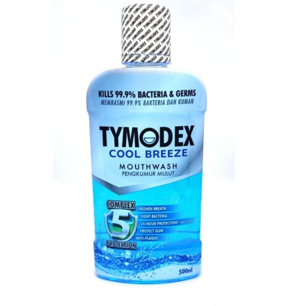 Tymodex Cool Breeze Mouthwash 500ml (24 hour protection) | Shopee Malaysia