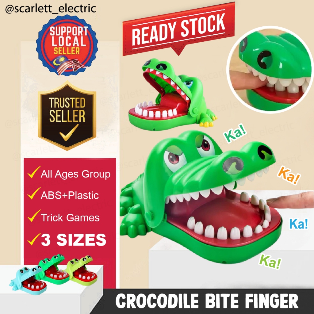 🐊 Crocodile Bite Fingers Prank Toys Crocs Snapping Finger Games ...