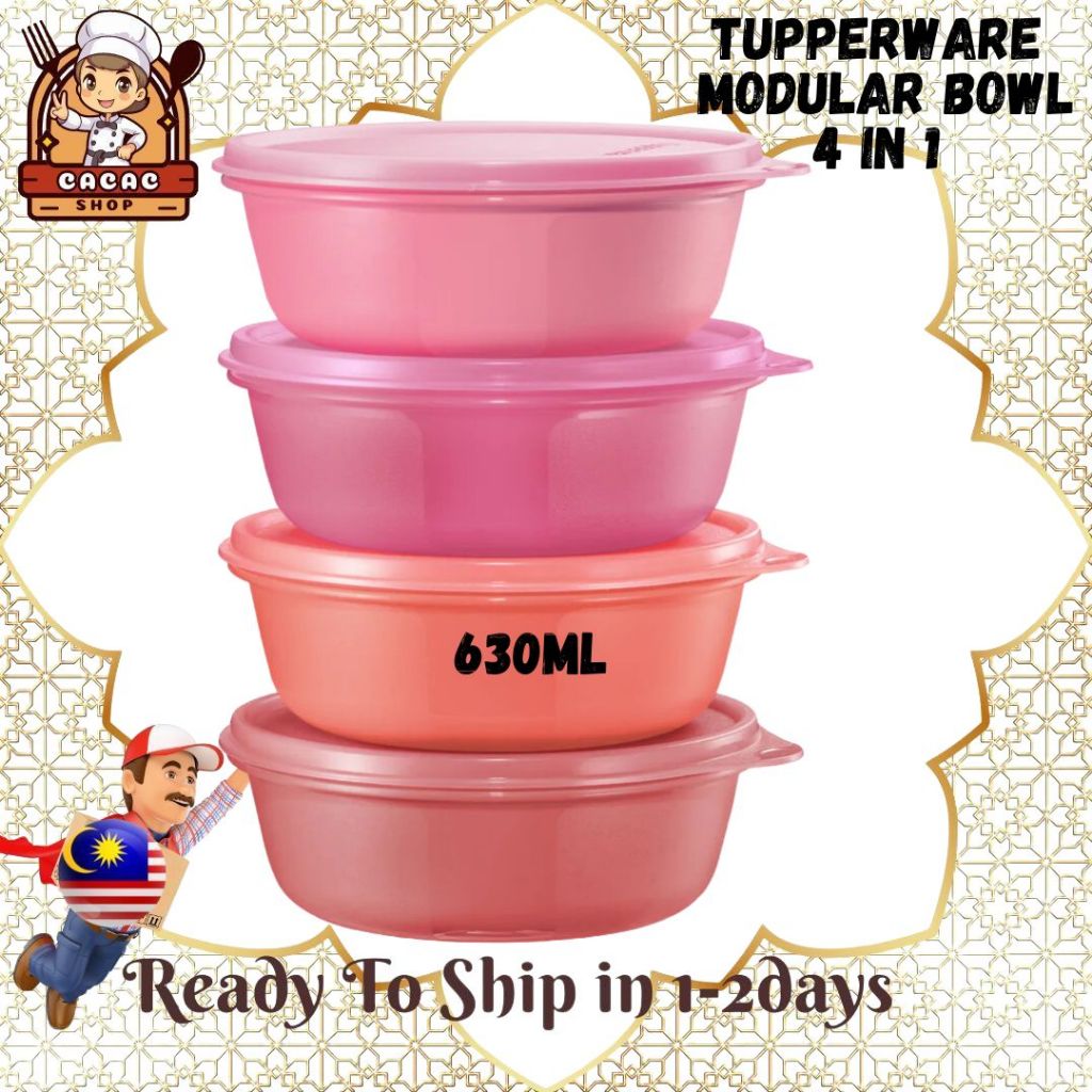 Tupperware Modular Bowl (4) 630ml | Shopee Malaysia