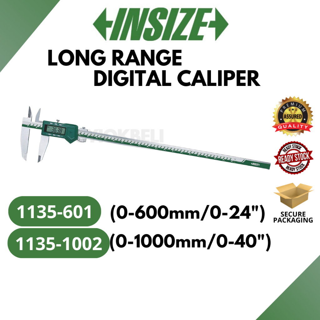INSIZE Digital Caliper Long Range (0-600mm) / (0-1000mm) | Jaw Length ... INSIZE Digital Caliper Long Range (0-600mm) / (0-1000mm) | Jaw Length ...